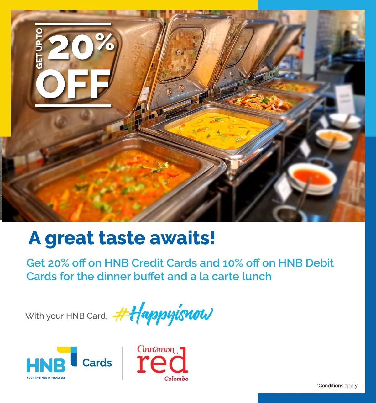 20% OFF at Cinnamon Red Colombo with HNB Credit Cards | offers.lk