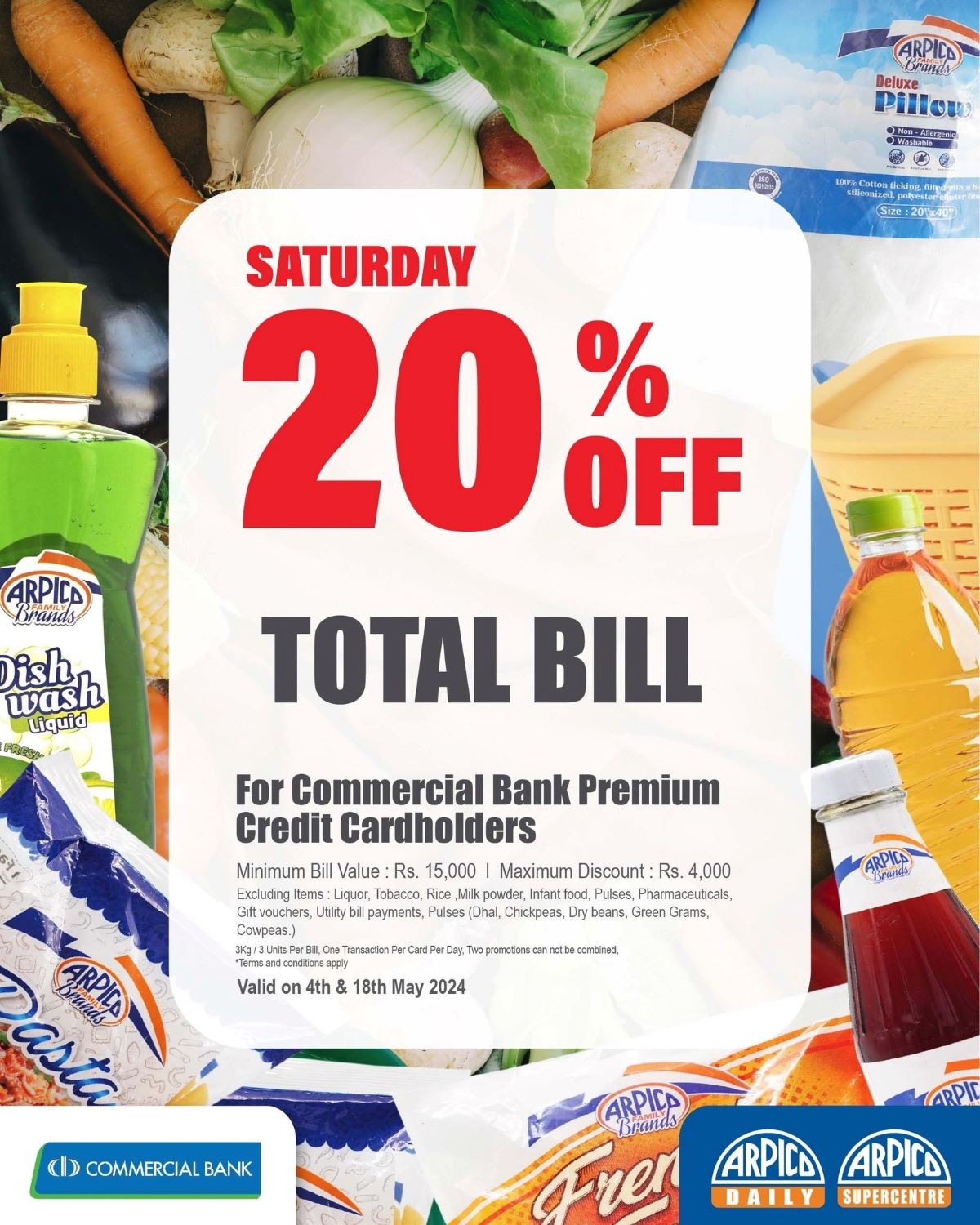 20% Discount on your Total Bill at Arpico with Commercial Bank credit ...