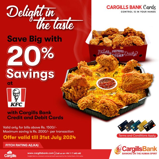 Enjoy your favorite treat at KFC and get 20% savings when you pay with ...