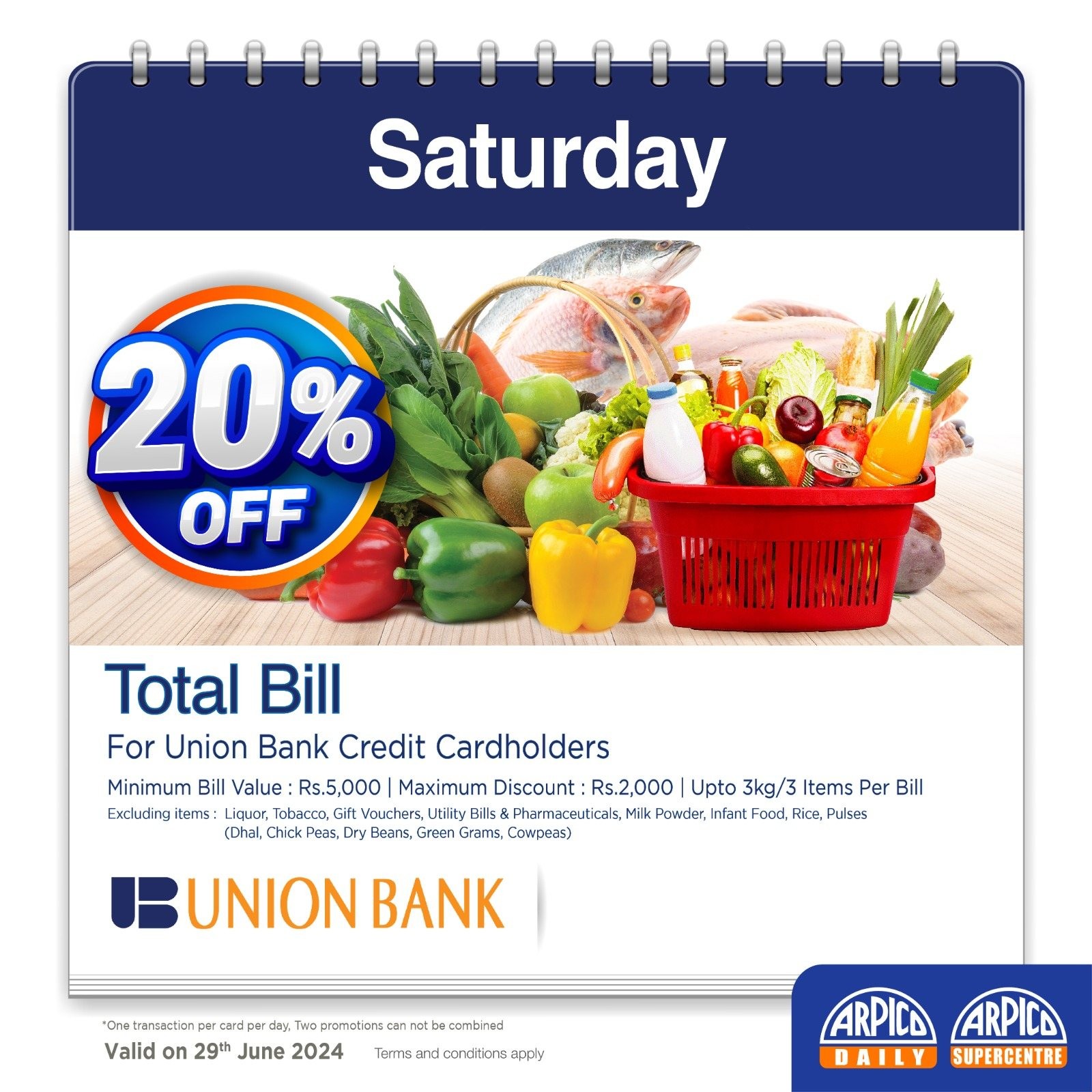 Enjoy 20% Discount on your Total Bill with Union Bank Credit Cards at ...