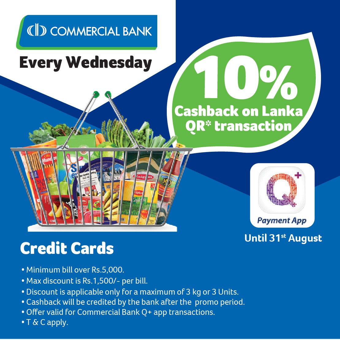 10% Discount on Total Bill at Keels for Commercial BANK Credit Cards ...