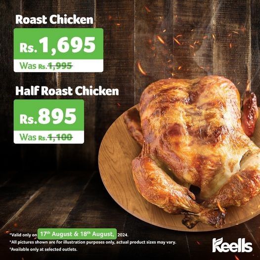 Enjoy our special juicy Roast Chicken promotion AT Keels | offers.lk