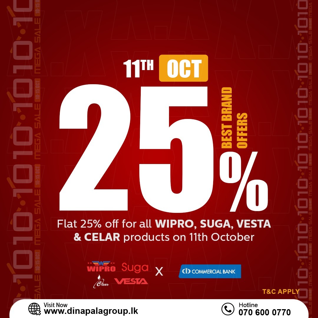 Upto 50% off for selected products at Dinapala Group | offers.lk