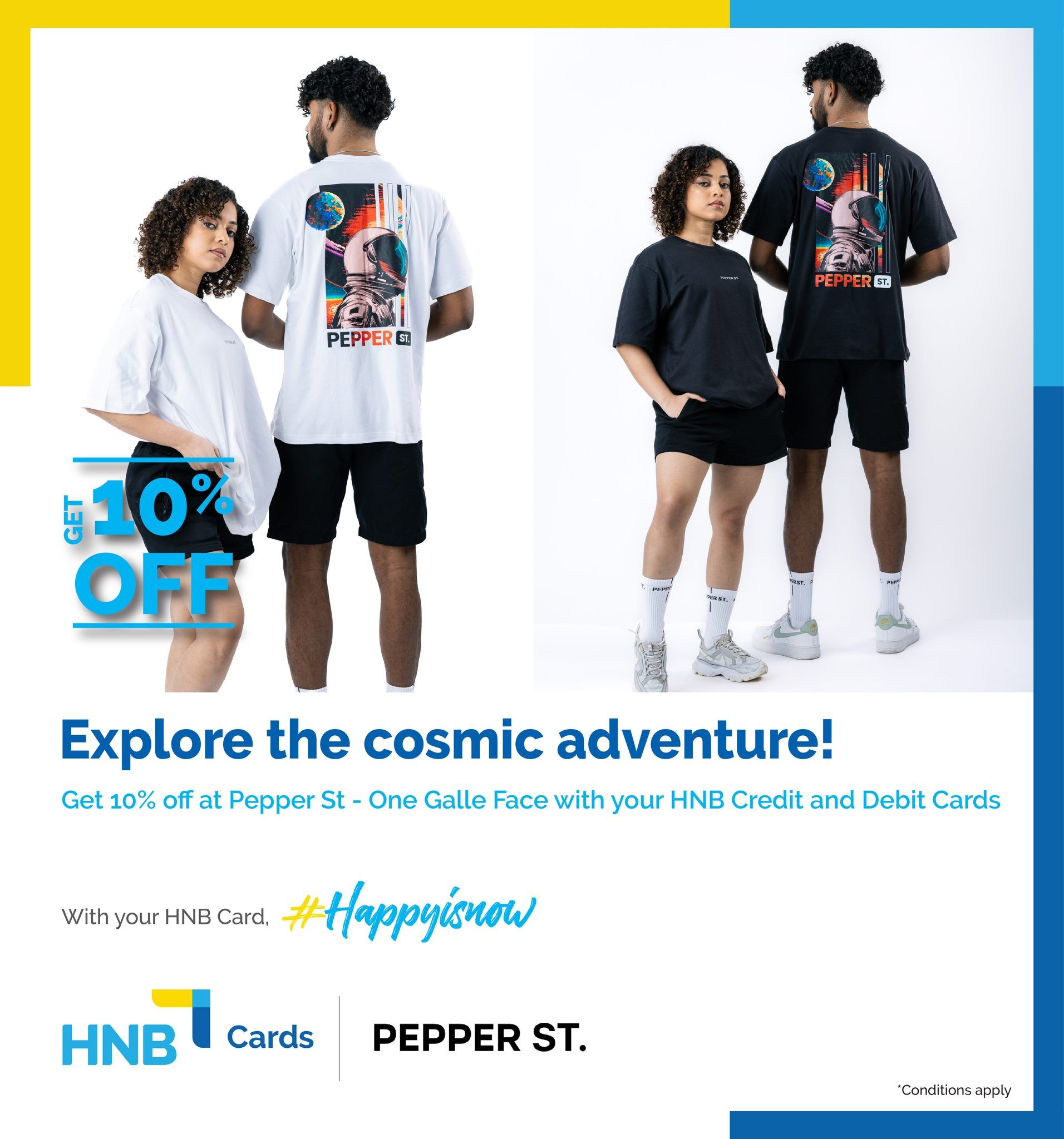 10% OFF at Pepper St One Galle Face Mall with your HNB Card | offers.lk