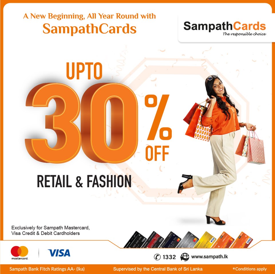 Enjoy 30% off with SampathCards | offers.lk
